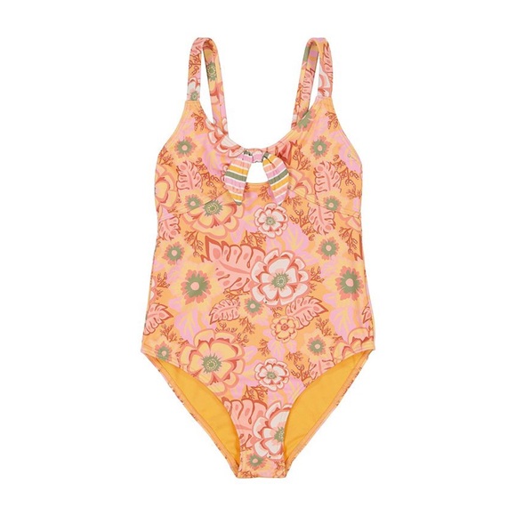 Roxy | Swim | New Roxy Girls Wild Flower Keyhole One Piece Stretch ...